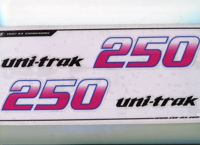UNI-TRAK DECALS GRAPHICS Stickers KX 250 1992 swingarm £18.00 - PicClick UK