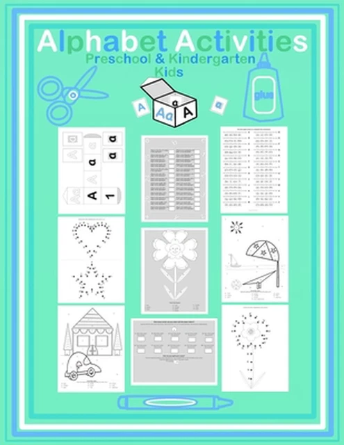 ALPHABET ACTIVITIES PRESCHOOL & Kindergarten Kids: Fun ABC cut & paste ...