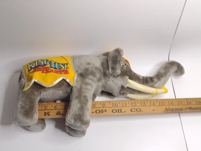 1987 KING TUSK Ringling Bros Barnum Bailey Circus Stuffed Elephant ...