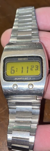 MONTRE VINTAGE LCD Lemon Face Digital Seiko 0624-5009 EUR 278,40 ...