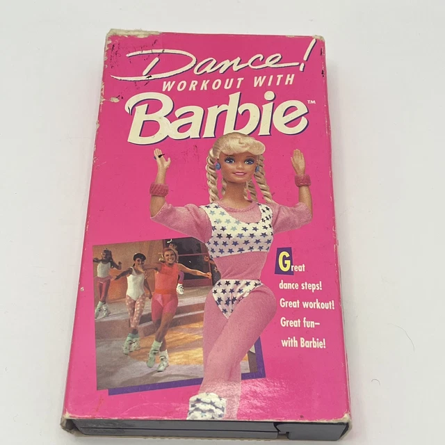 VINTAGE DANCE! WORKOUT With Barbie (VHS, 1992) Mattel Aerobic Exercise ...