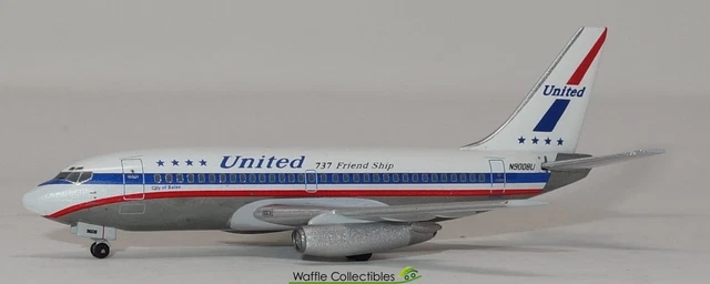 1:400 AVION AEROCLASSICS United Airlines B 737-200 N9008U 78831 ...