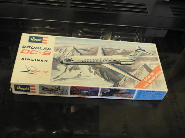 1960S REVELL MODEL aircraft kit 1/120 scale Douglas DC-9 (H-246) £14.23 ...