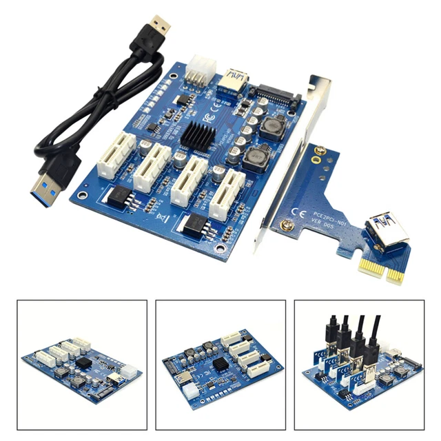 PCIE 1X ZU 4x Konverter Pci-e-riser Riser-Karte PCI-Express-Riser-Adapter EUR 51,19 - PicClick DE