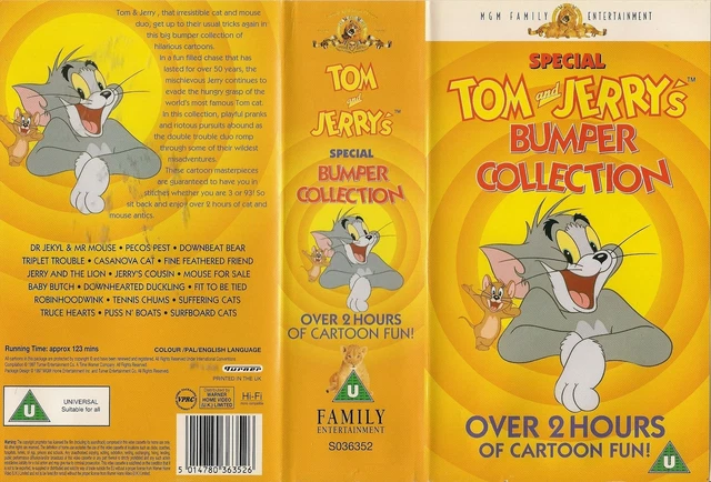 TOM & JERRY'S Bumper Collection 6 [VHS] [VHS Tape] £19.99 - PicClick UK