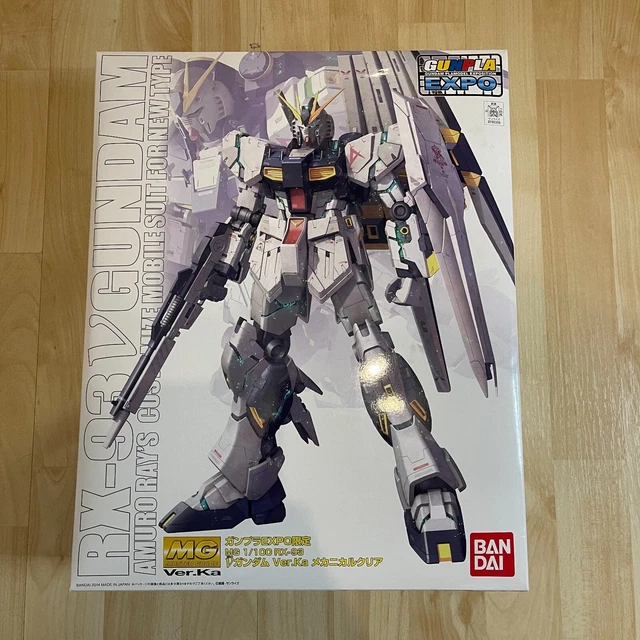 BANDAI MG 1/100 RX-93 NU GUNDAM Ver Ka MECHANICAL CLEAR RARE UK IN ...
