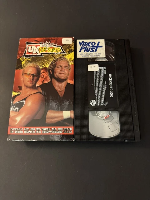 WCW UNCENSORED 2000 Vhs Tape Hogan Flair Jarrett Sid Luger Sting Rhodes ...