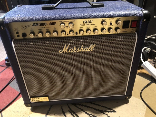 MARSHALL JCM 2000 tsl 601 Valve Combo Blue Tolex Beautiful Rare Amp £ ...