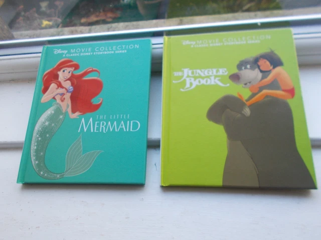 2 X PARRAGON Disney Movie Collection Books The Little Mermaid & The ...