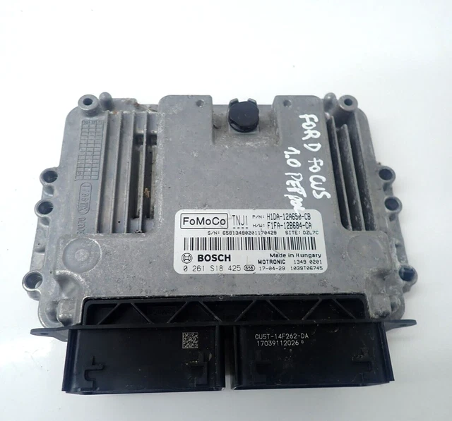 FORD FOCUS 1.0 Petrol Engine Control Unit Ecu F1Fa-12B684-Ca £49.99 ...