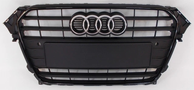 NEW GENUINE AUDI A4 B8 Black Front Bumper Radiator Grille - 8K0 853 651 ...