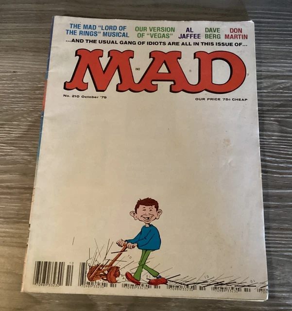 MAD MAGAZINE OCTOBER 1979 Issue #210 Lord of the Rings Parody + Nuke ...