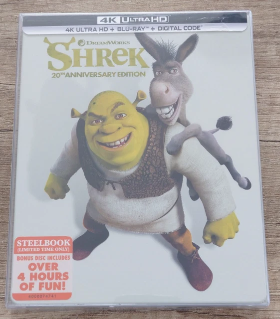 SHREK (2001-2010) - 4 Movies Collection - 4K Ultra HD LIMITED STEELBOOK ...