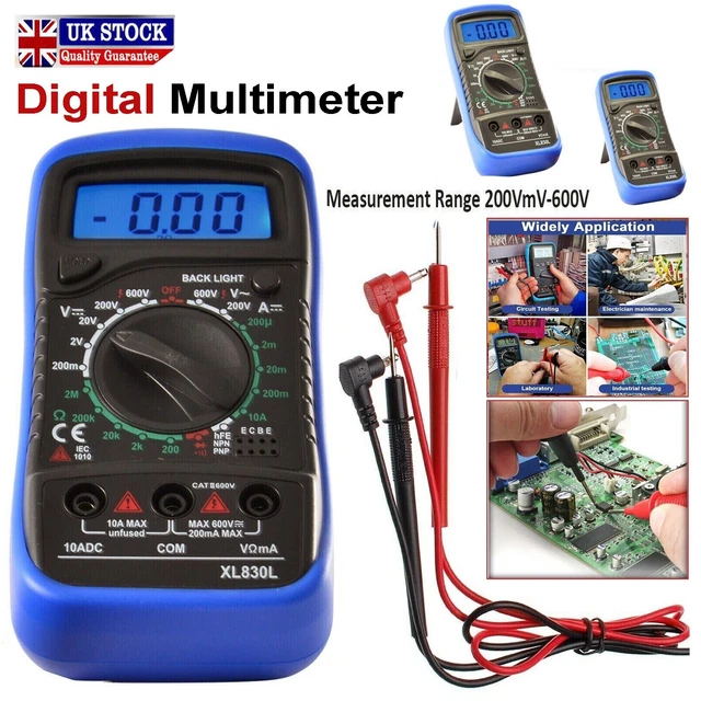 PROFESSIONAL DIGITAL MULTIMETER Voltmeter Ohmmeter Ammeter Multi Tester ...