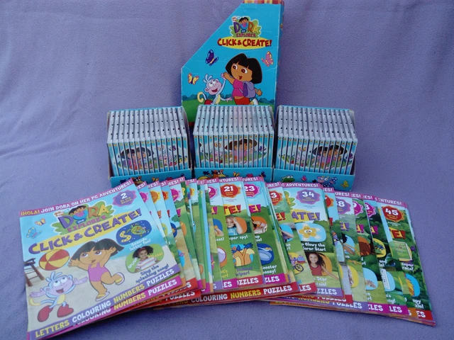 DORA THE EXPLORER BUNDLE Click and Create 46 CD-ROMs NEW magazines ...