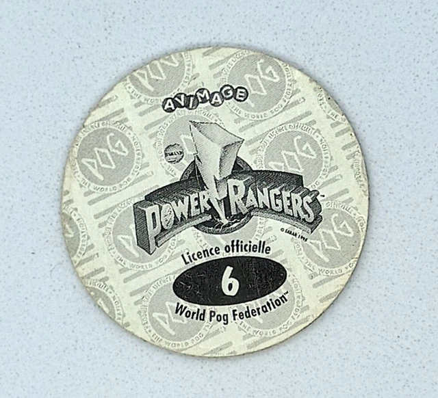 POG POWER RANGERS 6 Avimage Pogs Kini Kinis Slammers Caps Flip Tazos ...