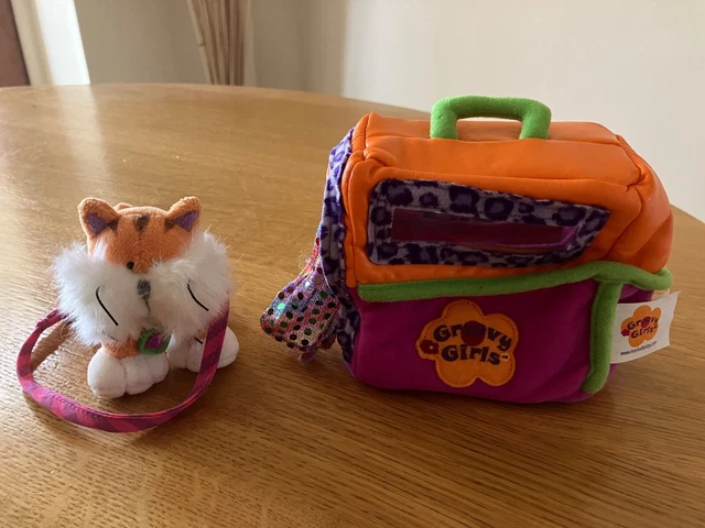 GROOVY GIRLS GROOVY Pets Tiger Cat Calyx with leash & pet carrier ...