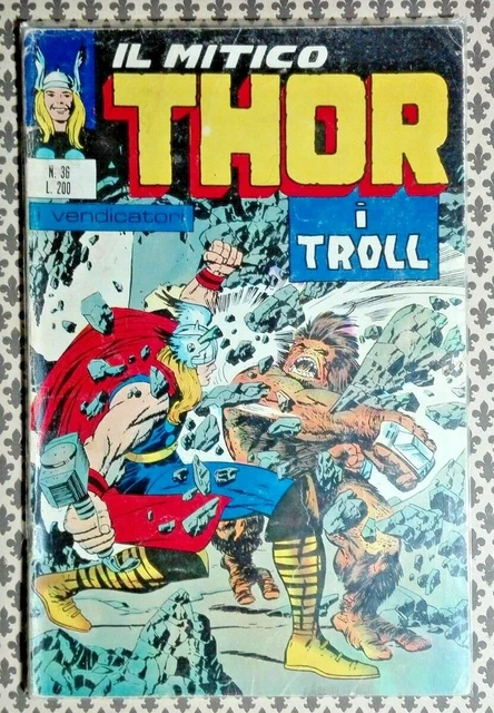 R @ RO Bande Dessinée Il Mythique Thor, I TOLL-N.36-PERFETTO-RIF.1169 ...
