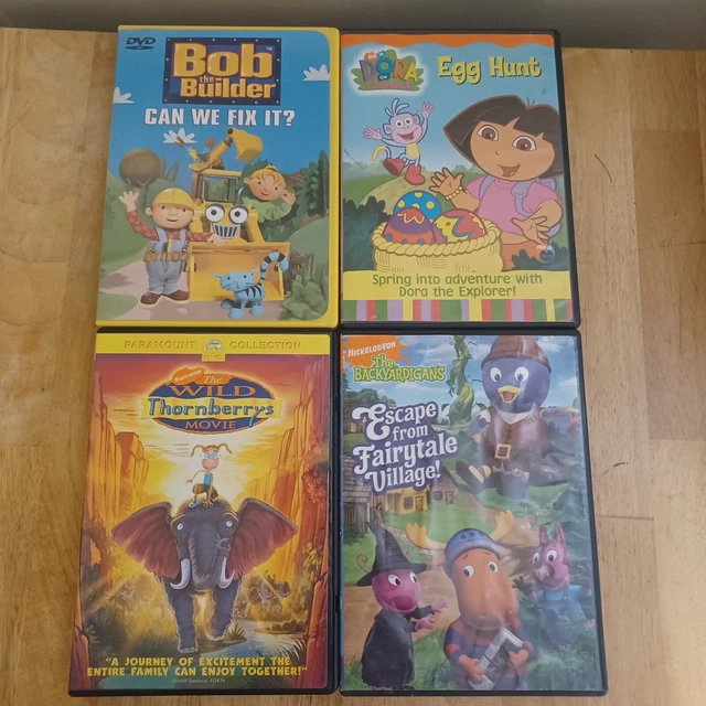 Nickelodeon Dvd Lot Bob The Builder Backyardigans Wild Thornberrys