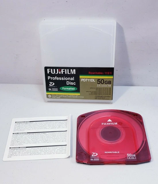 FUJIFILM PROFESSIONAL RE-WRITABLE Disc PD711DL 50GB $19.95 - PicClick CA