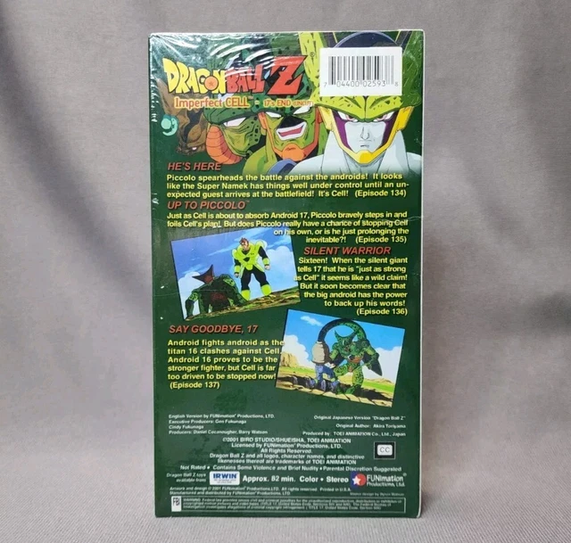DRAGON BALL Z Imperfect Cell Saga 17's End Uncut Version DBZ VHS Tape ...
