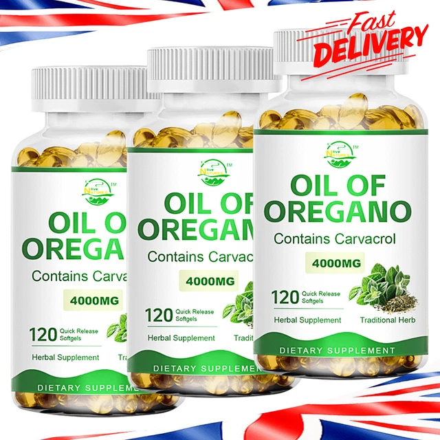 OIL OF OREGANO 360 Capsules,Supports Immune System & Digestive Function ...