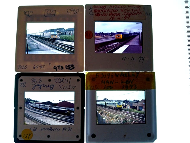 35MM SLIDES BRITISH Rail Blue Era/Pre-Tops Diesels With Details On ...
