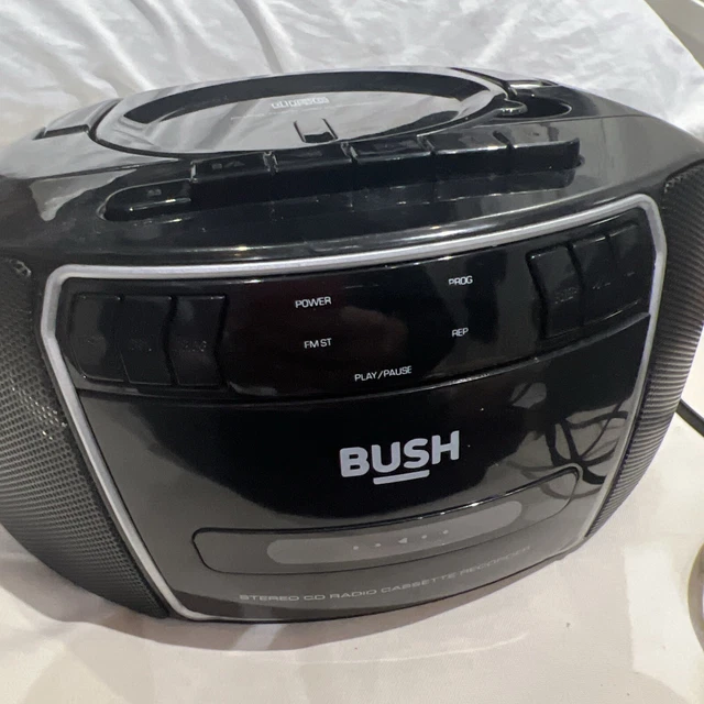 BUSH KBB 500 CD AM/FM Radio Cassette Player Boombox Portable Black ...