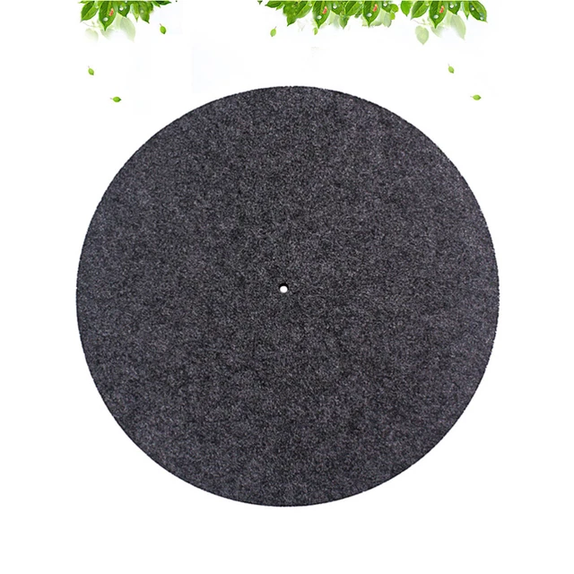 ANTI-STATIC RECORD PLAYERS Mat Vibration Wool Vinyl Shockproof £14.25 ...
