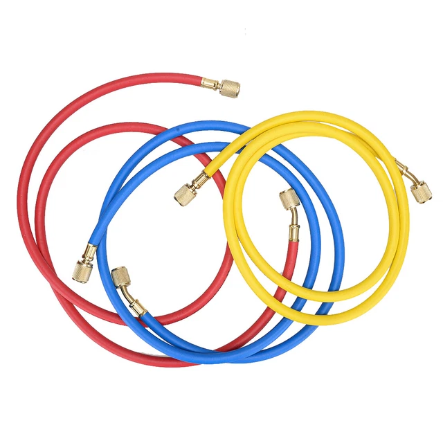 REFRIGERANT FILLER HOSE 5ft for R134a R410A R22 R502 1/4" AC sae ...