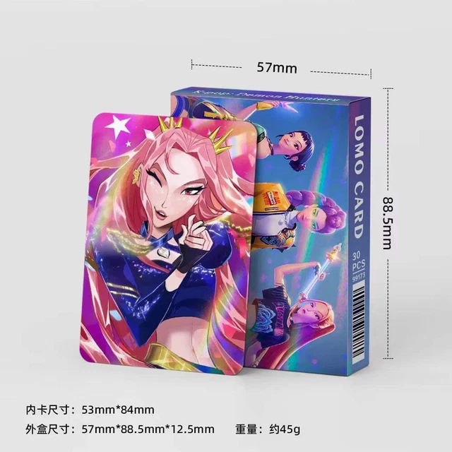 NEW KPOP DEMON Hunters 30 Laser Cards K-POP Witch Hunt Cartoon Series ...
