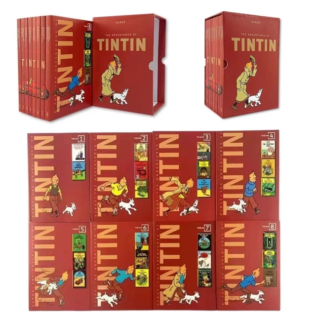 THE COMPLETE ADVENTURES of Tintin Collection 8 Books Box Gift Set by Herge New £46.99 - PicClick UK