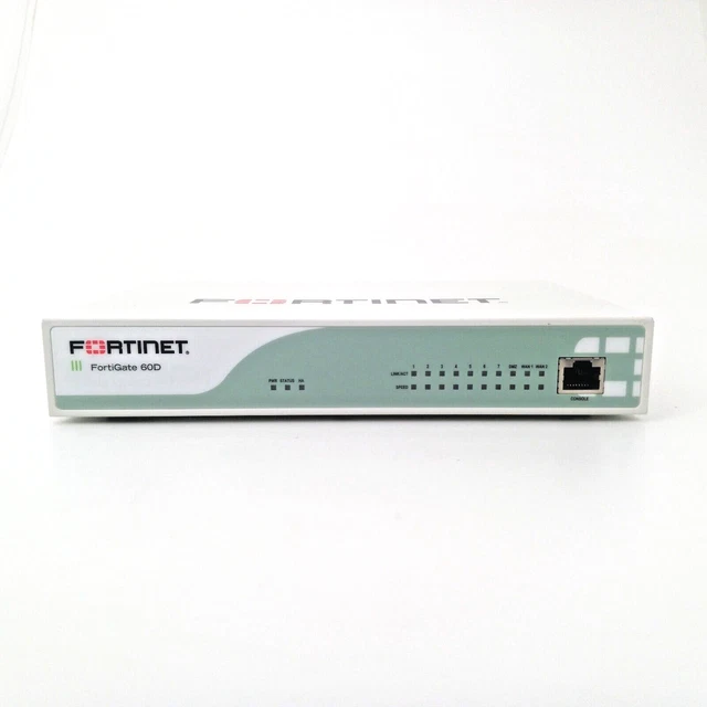 FORTINET FORTIGATE 60D Firewall Security Appliance (FG-60D) - No PSU £ ...