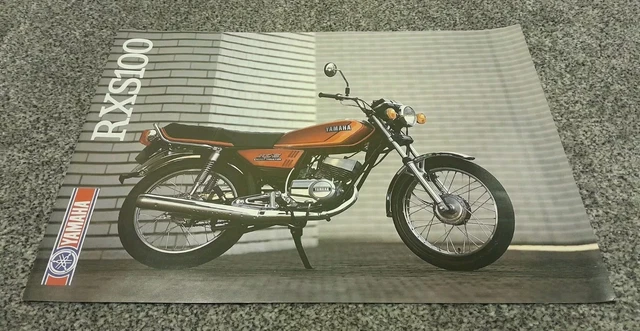 YAMAHA RXS100 2 Stroke Sales Brochure Leaflet Specifications A4 4 Pages ...