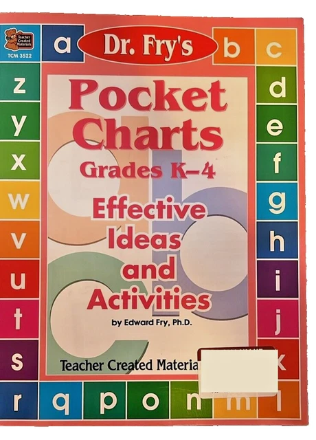POCKET CHARTS: EFFECTIVE Ideas and Activities by Dr. Fry $6.75 - PicClick