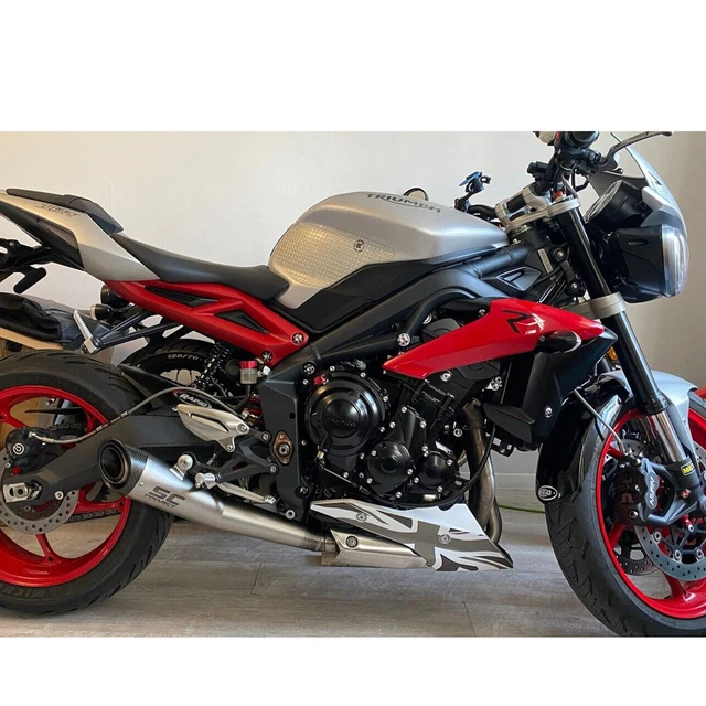 TRIUMPH STREET TRIPLE 675 2013-15 Union flag belly pan graphics decals ...