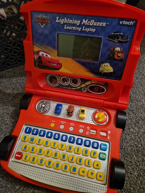 DISNEY LIGHTNING MCQUEEN Learning Laptop Vtech Disney Pixar Cars Rare ...