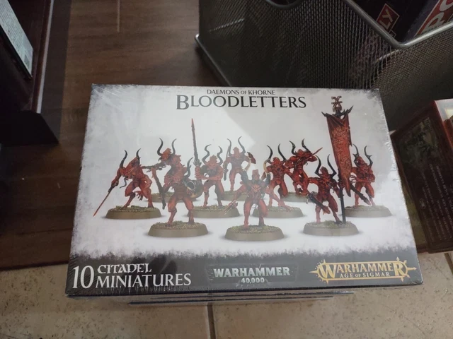 WARHAMMER BLOODLETTERS DAEMONS of Khorne Chaos 40k Age of Sigmar EUR 32 ...