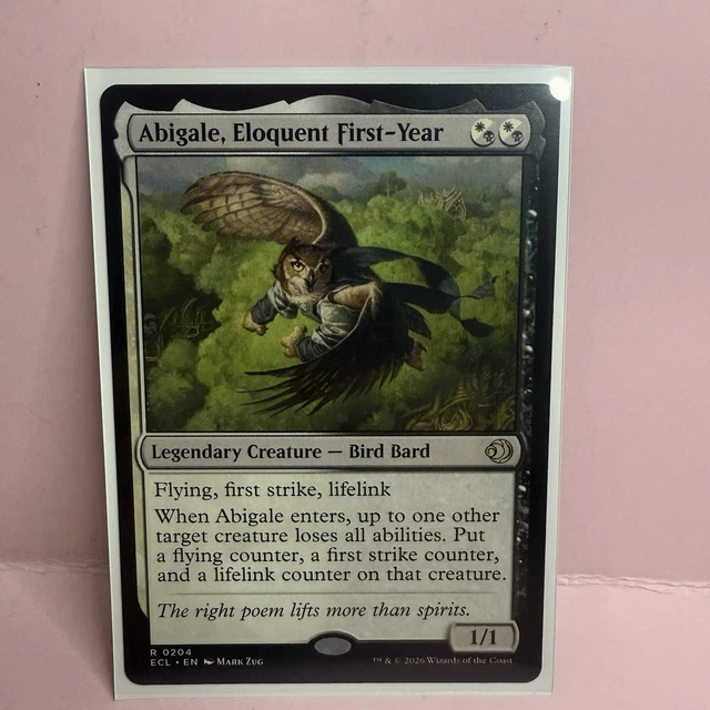 ABIGALE ELOQUENT FIRST Year Lorwyn Eclipsed 2026 - N/M - MTG Magic The ...