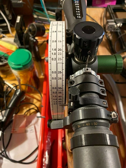 3D PRINTED PARALLAX Wheel 130MM for Big Nikko Rifle Scope 10x50x60 ...