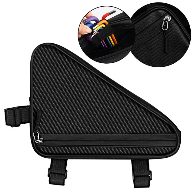 FOR COMMUTER BIKES Mountain Bike Triangle Bag Minimizes Wind Resistance ...