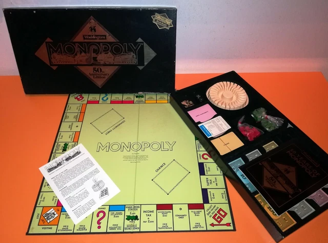 WADDINGTONS 50 YEARS of Monopoly 50th Anniversary Edition VERSIONE ...