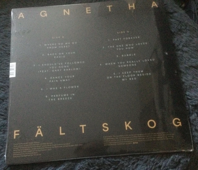 AGNETHA FÄLTSKOG – A+ LP Vinyl Album Stereo White Europe 2023 New ...