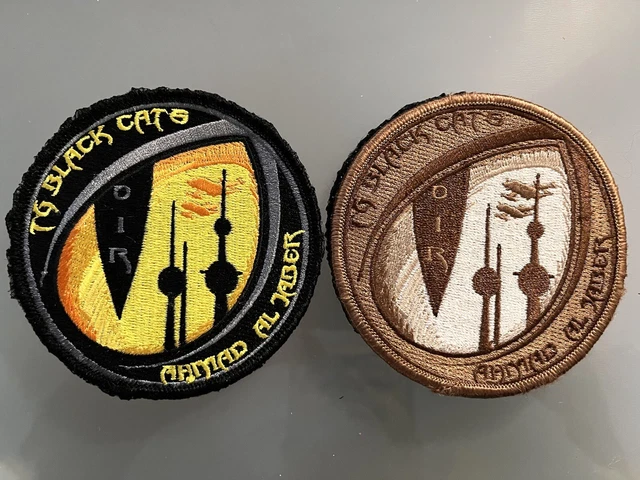 TOPPA PATCH AERONAUTICA Task Group Black Cats Ahmed Al Jaber Operation ...