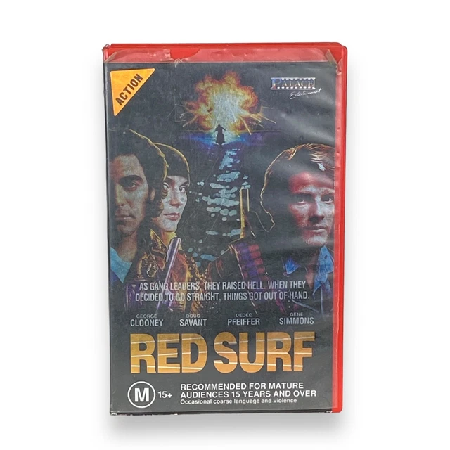 RED SURF VHS Video Movie Cassette George Clooney Gene Simmons Big Box Rental £31.18 - PicClick UK