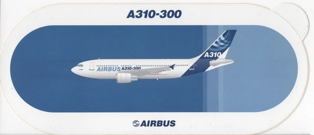 ~ AIRBUS A310-300 in NEW HOUSE COLOURS ~ Sticker / Decal ~ HIGHLY RARE ...