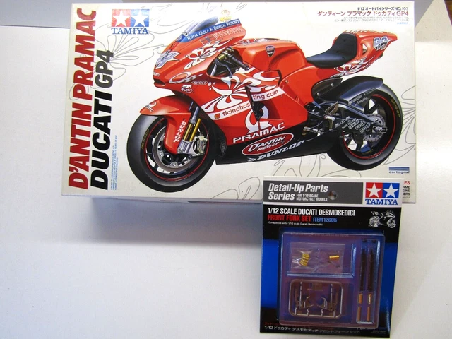 TAMIYA 1:12 SCALE D'Antin Pramac Ducati GP4 Moto GP Model Kit #14103 ...
