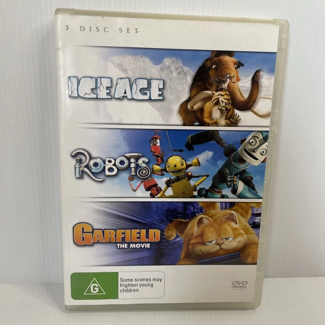 ICE AGE ROBOTS Garfield The Movie DVD 3 Disc Set Kids Family Children ...