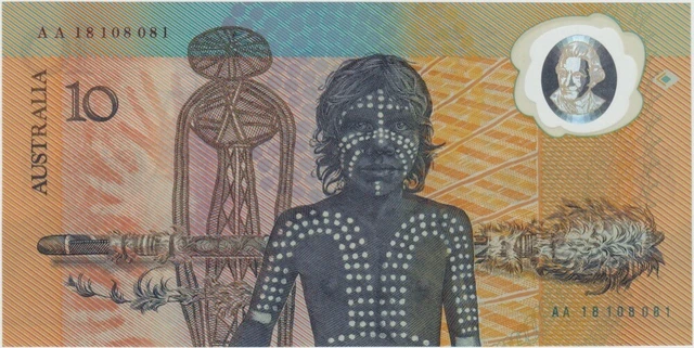 1988 $10 NOTE Bicentennial Commemorative AA Serials Johnston/Fraser ...