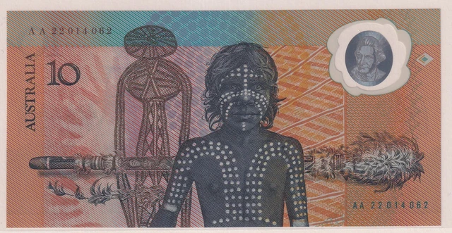 AUSTRALIA BANKNOTES: 1988 $10 Commemorative Note In Folder Prefix Aa 22 ...